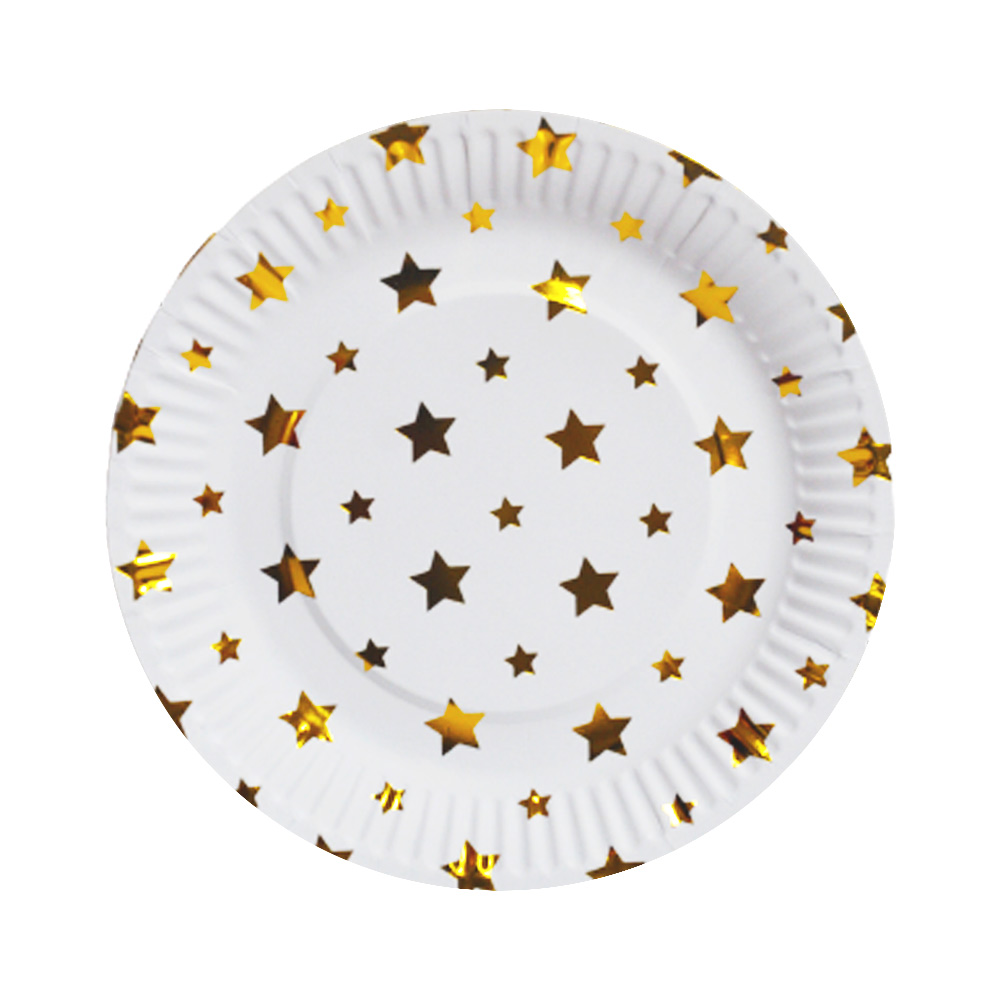 Paper Plates 7″, Gold Star [Pk 10] WTC – MyAcademia