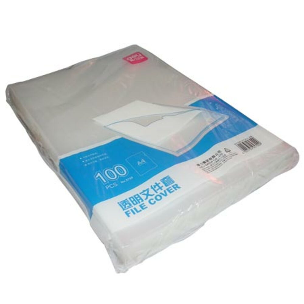 Pocket File L-Shape Ref 5700 A4, Plastic, Transparent [Pk 100] Deli ...