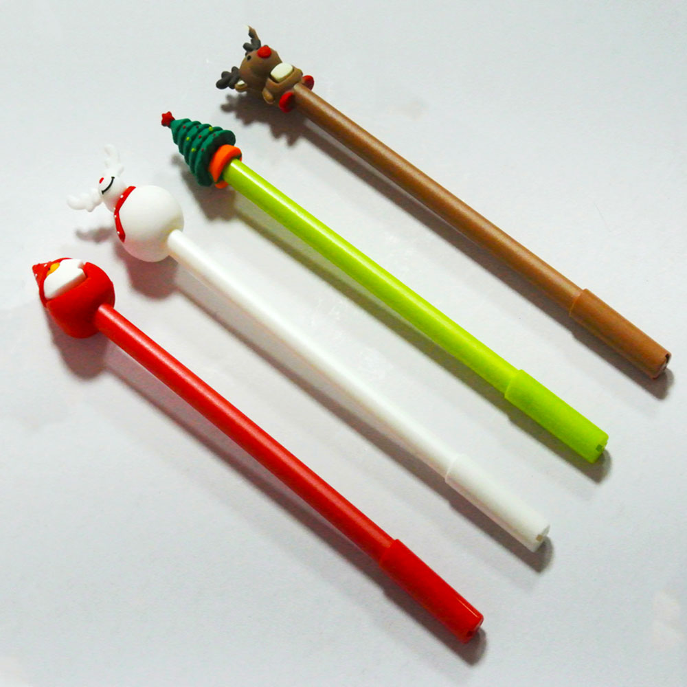 Gelpen Ref256 Christmas Themed Pens- Reindeer, Christmas Tree, Santa ...
