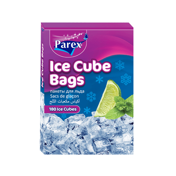 Ice Cube Bags 10 Pcs, 180 Ice Cubes Parex - MyAcademia