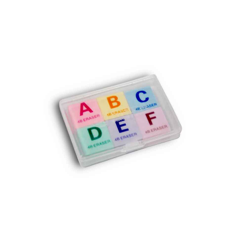 Eraser Ref ER6907 Box of 6 Alphabet WYS – MyAcademia