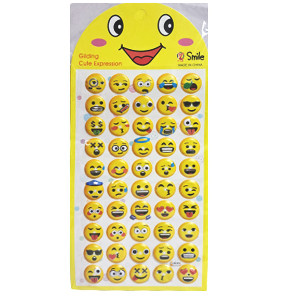 Sticker Ref STILXG 50 stickers , small smiley WYS – MyAcademia