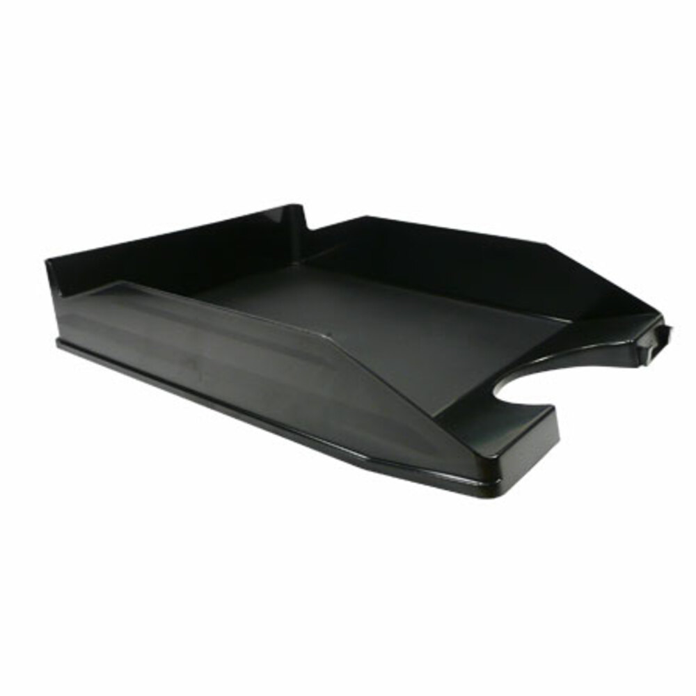 File Tray Plastic Ref 93 1 Level, Black Faibo - MyAcademia