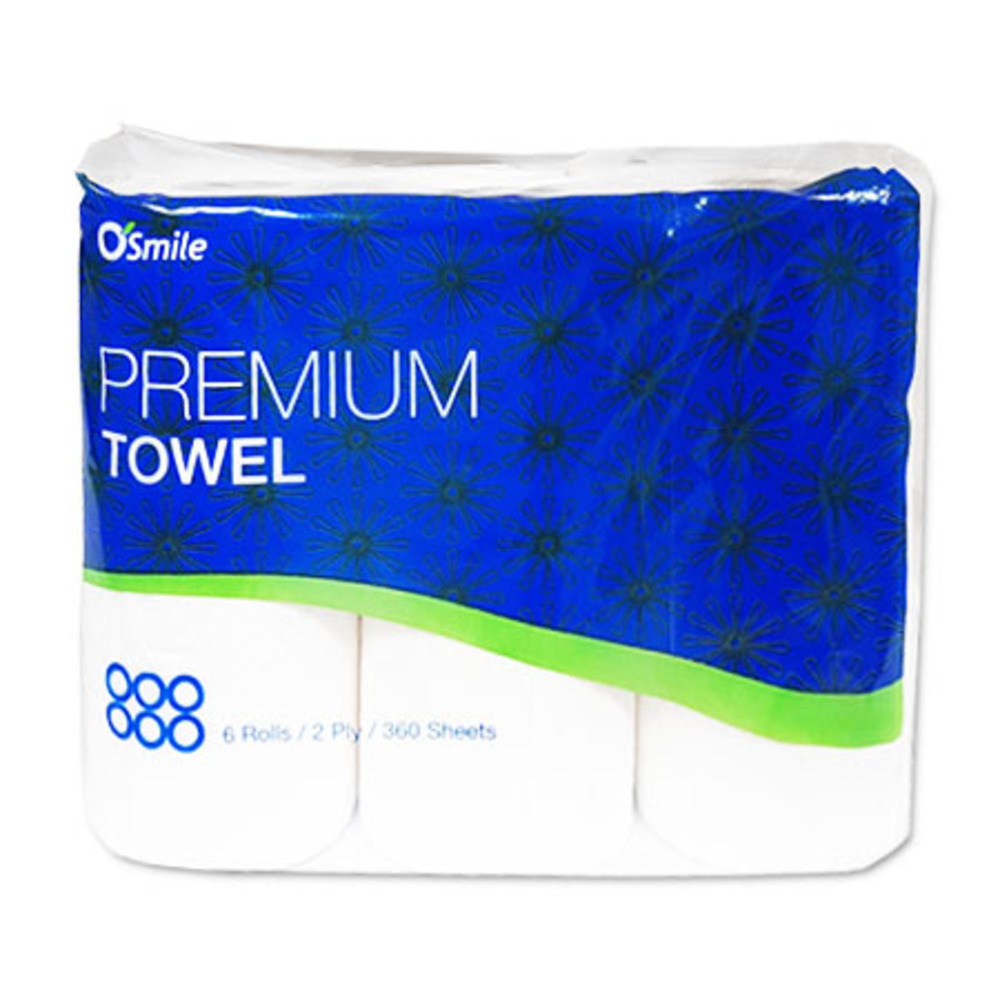 Kitchen Towel Rolls 2 Ply [Pk 6] Osmile - MyAcademia