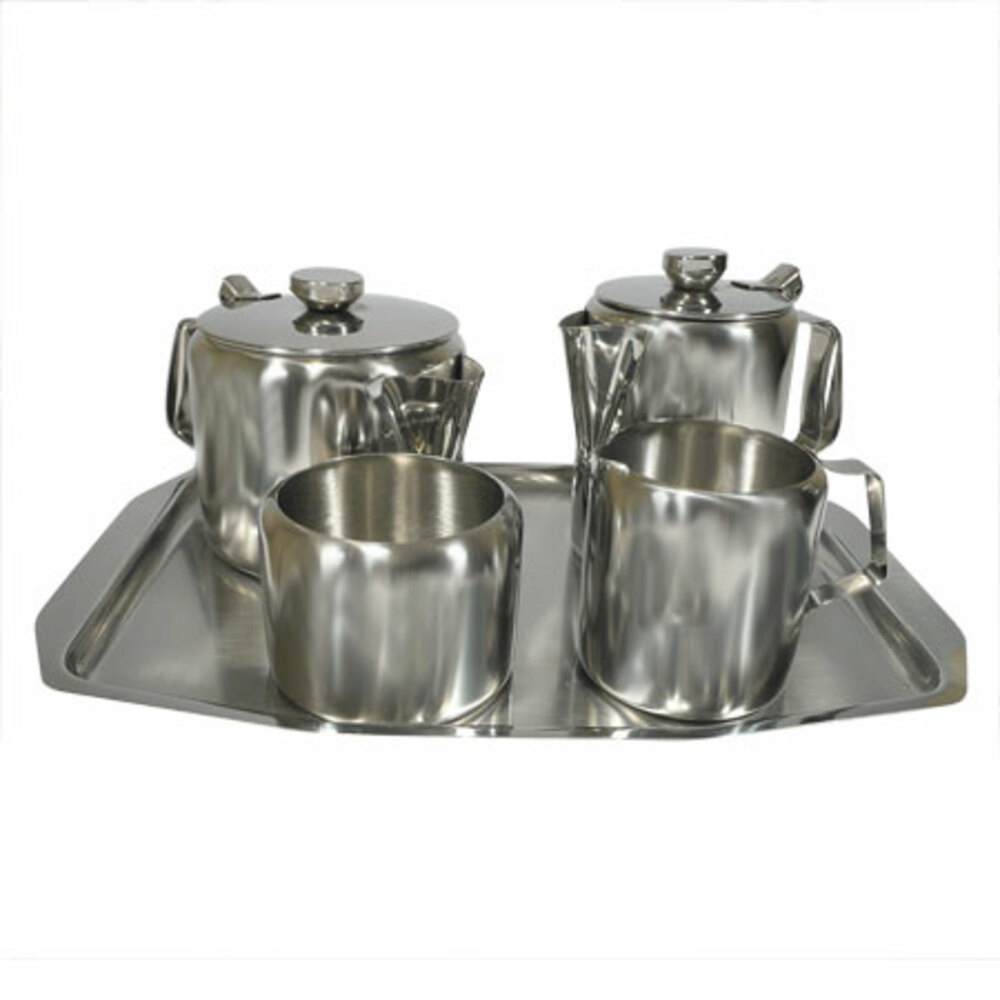 Tea & Coffee Set Ref X110/5 Stainless Steel Sunnex - MyAcademia