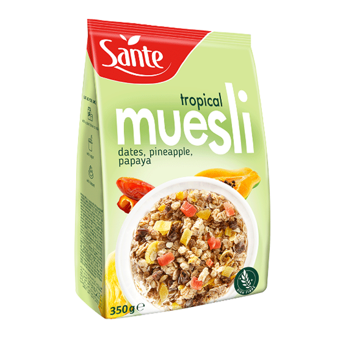 Cereal Muesli 350g, Mixed Fruits Sante - MyAcademia
