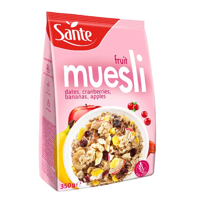 Cereal Muesli 350g, Mixed Fruits Sante - MyAcademia