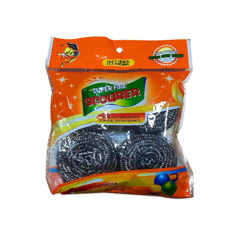 Metal Scourer Ref XH-6435 Stainless Steel [Pk 4] Superfine - MyAcademia