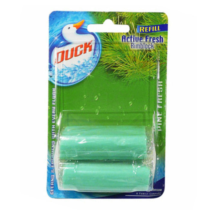 Toilet Rim Block Active Fresh Refill 50g Pine Fresh [Pk 2] Duck ...