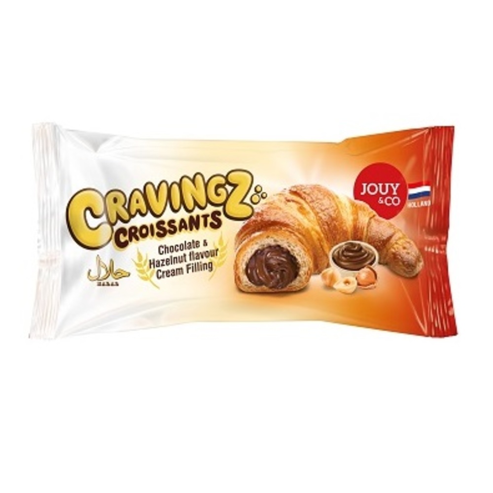 Croissant Chocolate & Hazelnut Flavour Cream Filling Jouy & Co - MyAcademia