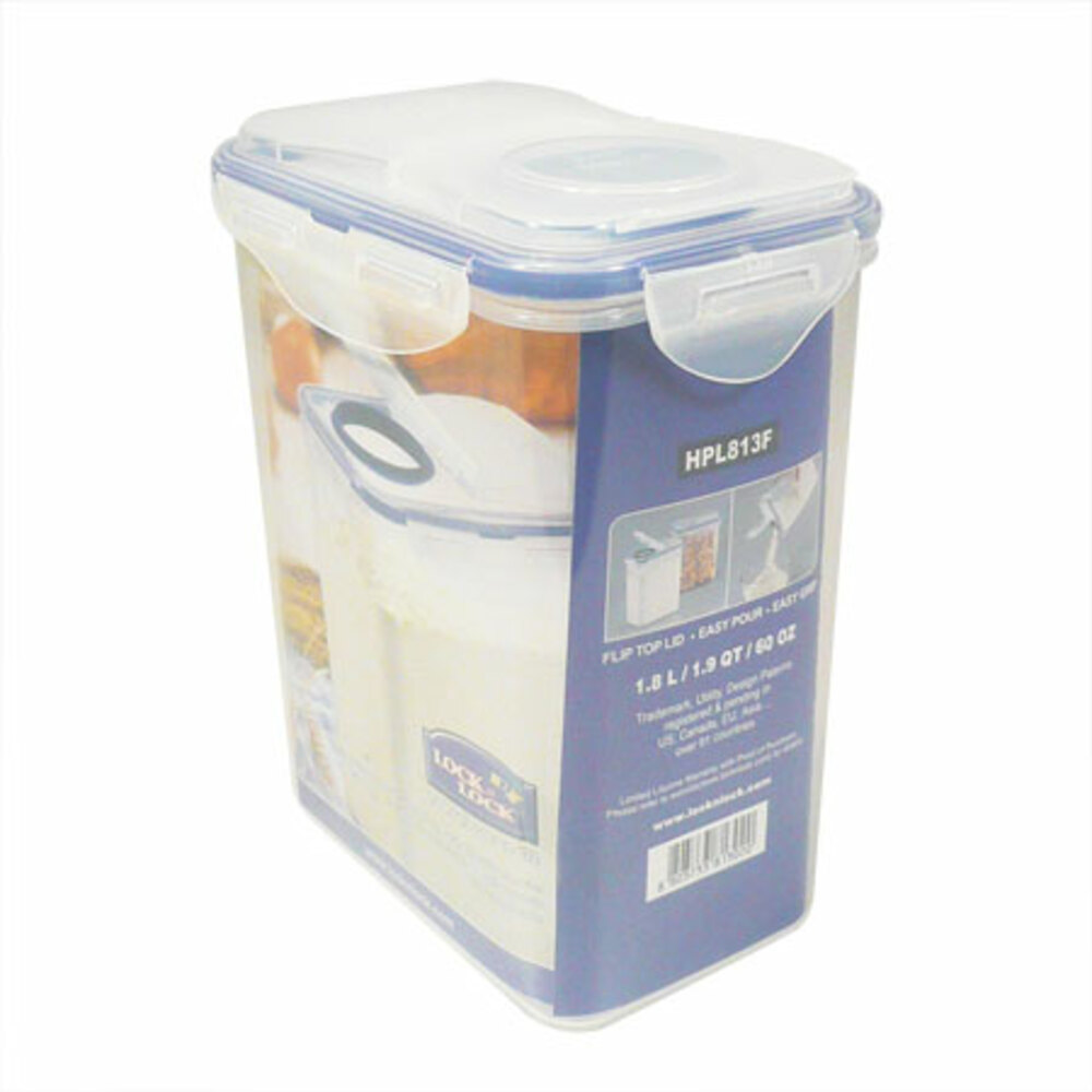 Rectangular Container Plastic Ref HPL813F W125xD80xH190mm Translucent ...