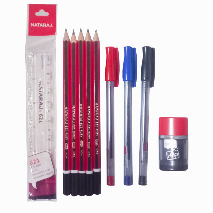 School Combination Set 10 Pcs Nataraj – MyAcademia