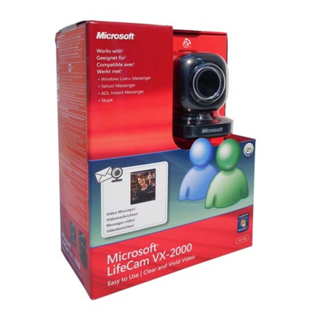 Webcam LifeCam VX-2000 USB Built-In Microphone 1.3 Megapixel Black ...