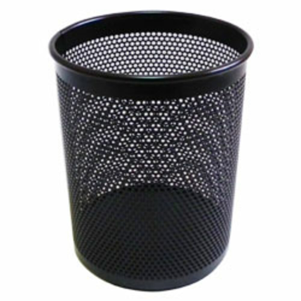 Pen Holder Ref E909 Ø80*H100mm, Metal Black Deli - MyAcademia