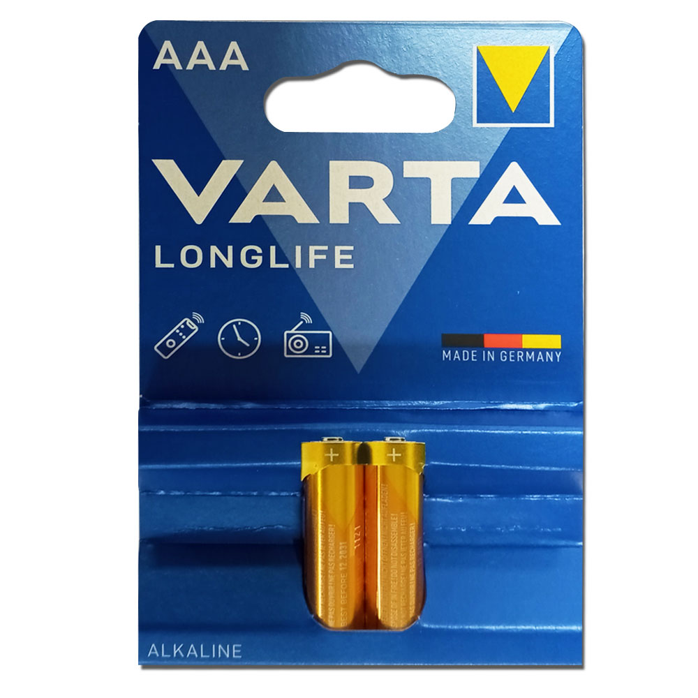 Battery Long Life Extra AAA Ref 4103 Alkaline 1.5V [Pk 2] Varta ...
