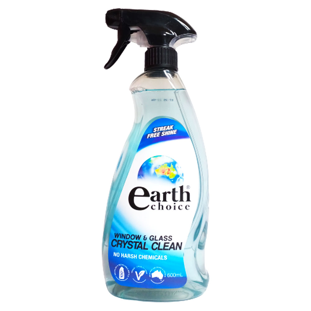 Window Glass Cleaner 600ml With Sprayer Earth Choice - MyAcademia