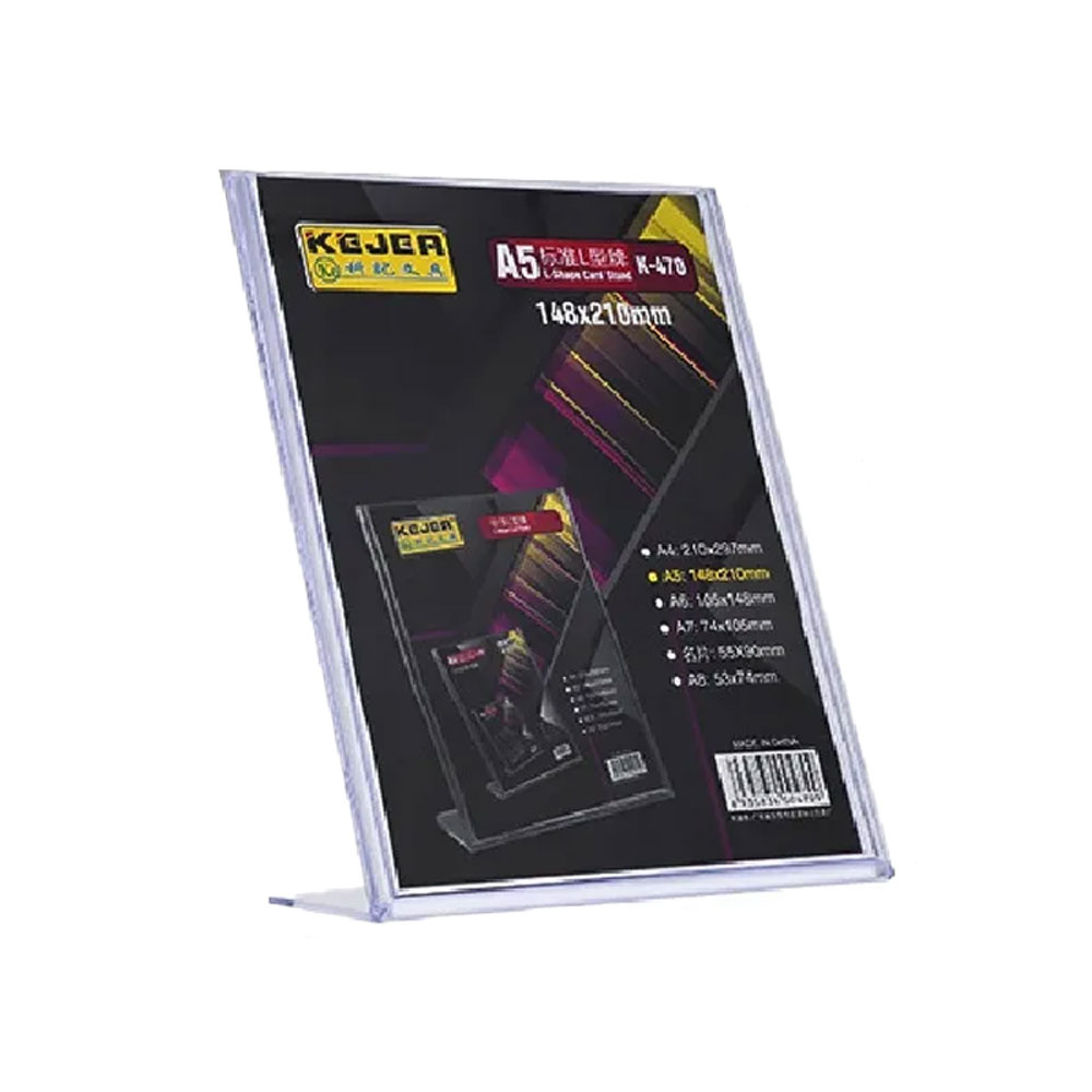 Acrylic Display Ref K-470 A5, 148*210mm [L-Shape] Kejea - MyAcademia