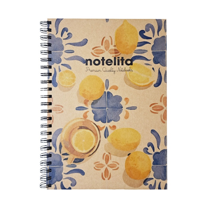 Hard Cover Spiral Notebook A4, 75 Sheets Ruled , Assorted Design ...
