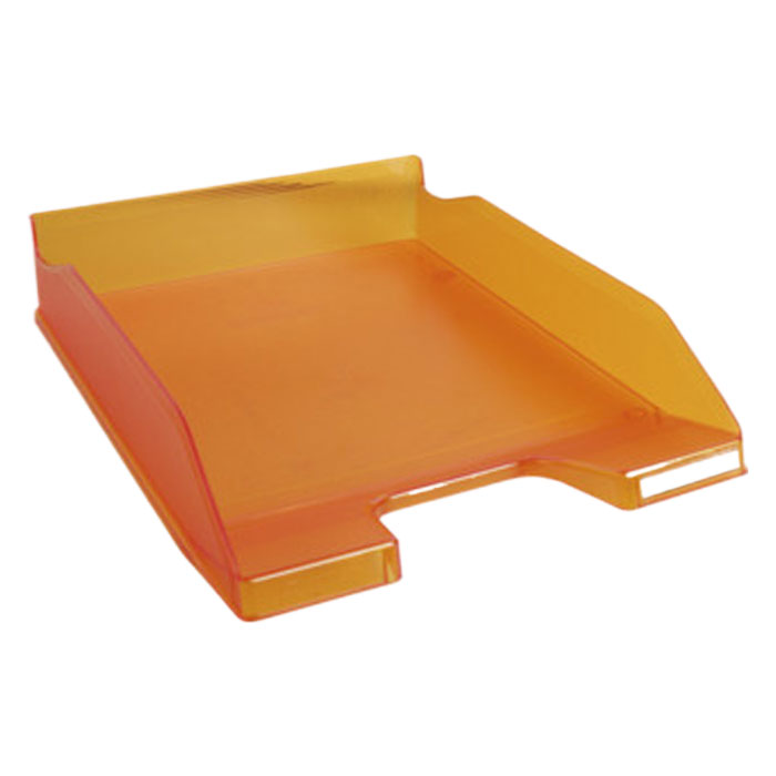 File Tray Plastic Ref 11346D Orange, translucent Exacompta - MyAcademia