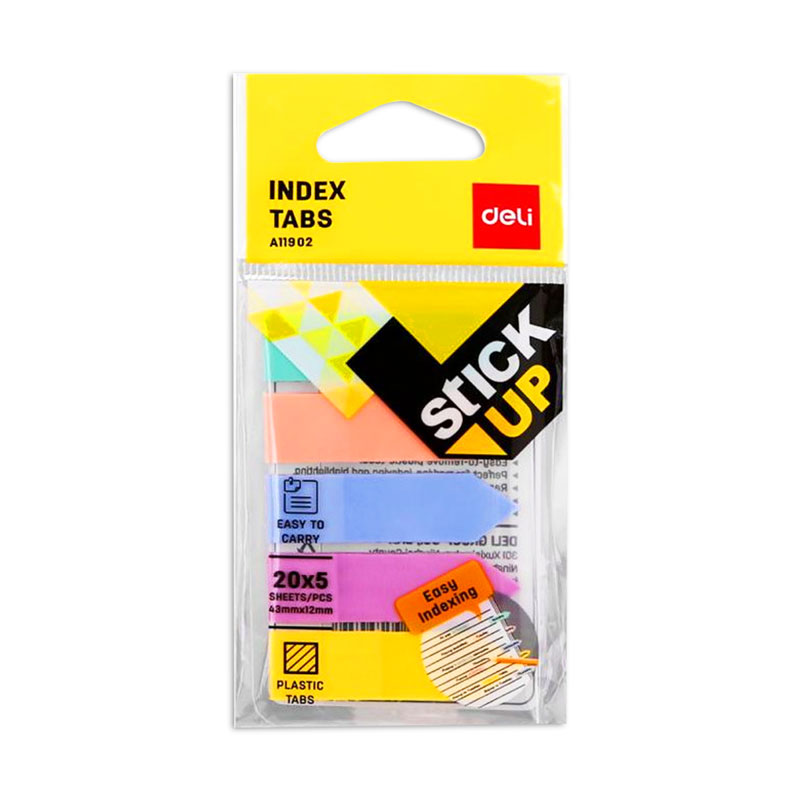Sticky Notes Arrow Ref A11902 S:43*12mm, 20 Shtsx 5 Col Deli - MyAcademia